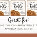 Cinnamon Roll Gift Tag Teacher Nurse Staff Appreciation Gift Tag Bakery ...