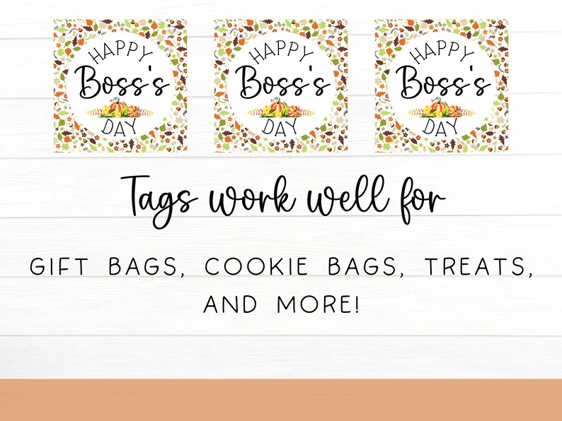 Happy Boss's Day Printables | Boss's Day Gift Tags | Gifts for Boss's ...