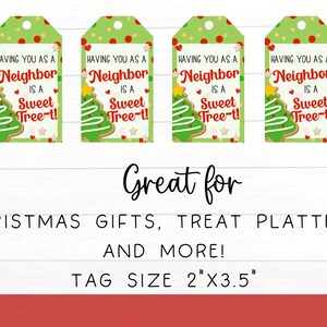 Gift Tag Printable Neighbors | Christmas Gifts for Neighbors ...