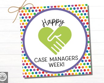 Case Manager Appreciation Tag Printable / Case Management Week - Etsy