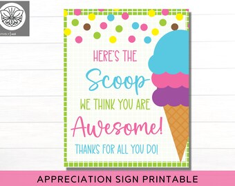 Employee Appreciation Ice Cream - Etsy