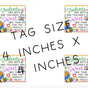 Printable Trail Mix Tag | Teacher Appreciation Tag | Teacher Treat Tag ...