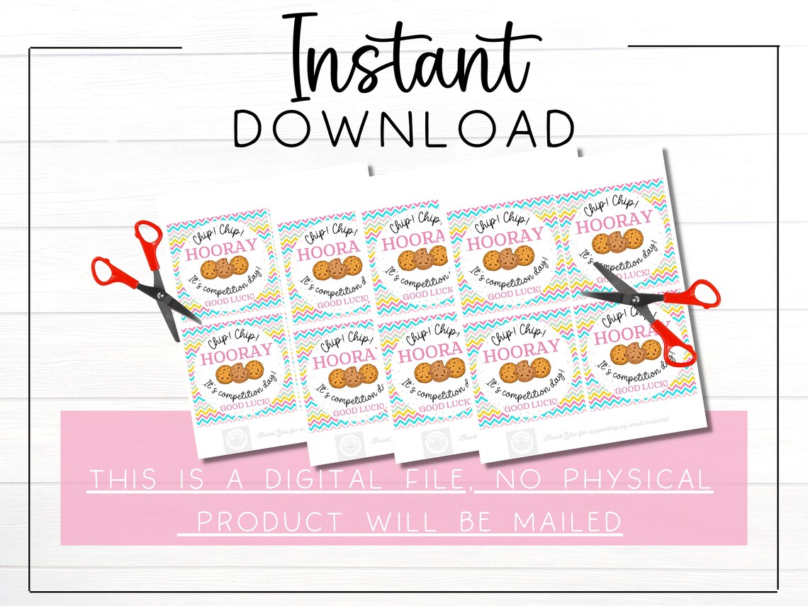 Dance Team Gift Printable Tag Cheer Mom Coach Good Luck - Etsy