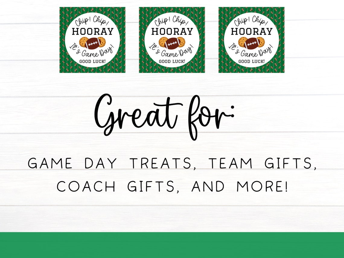 Football Good Luck Tags Printable Football Party Favor - Etsy