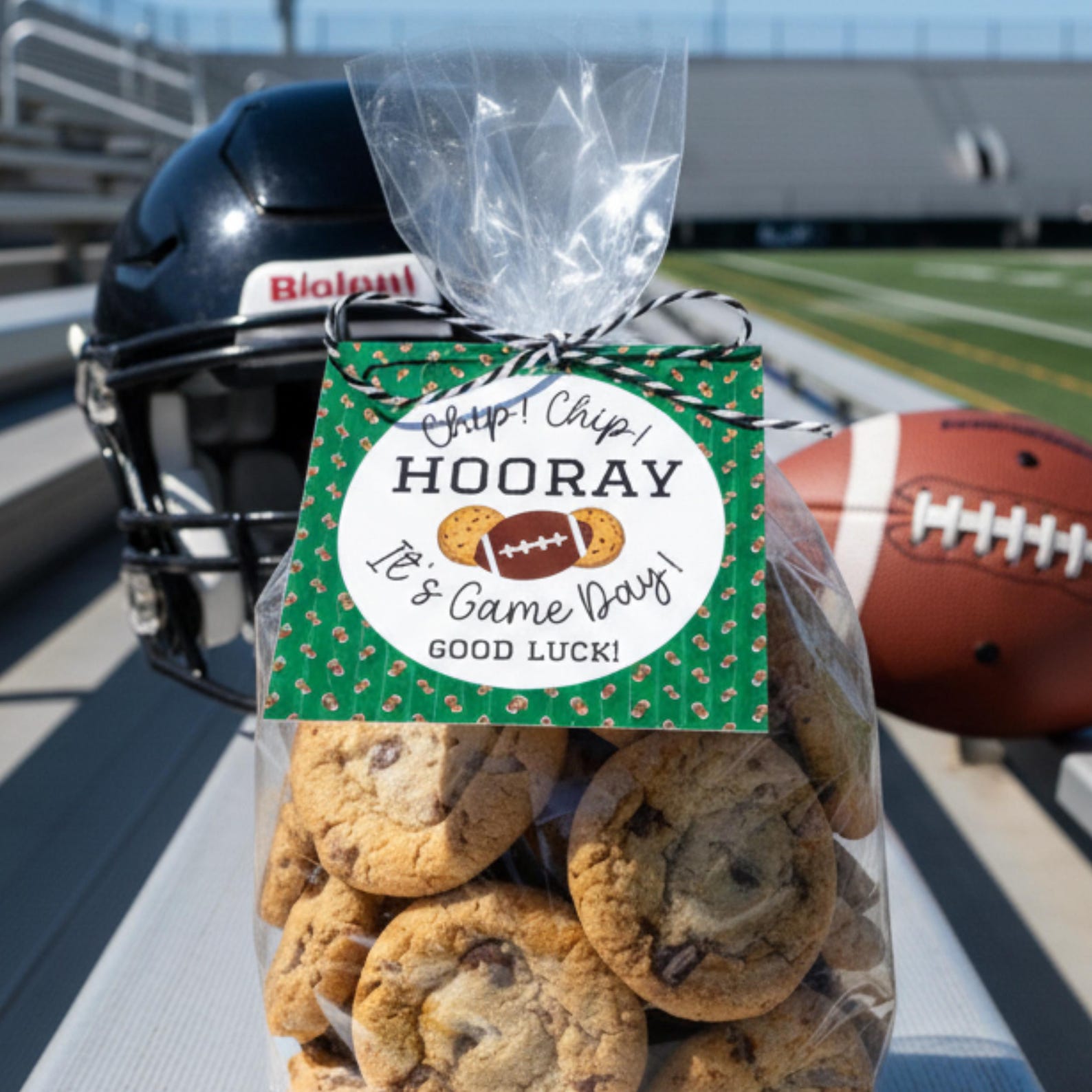 Football Good Luck Tags | Printable Football Party Favor | Football ...