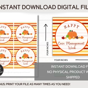 Case Worker Gifts | Case Managers Week Printable Gift Tags | Label ...