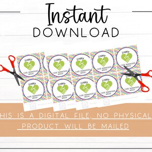 Case Worker Gifts | Case Managers Week Printable Gift Tags | Label ...