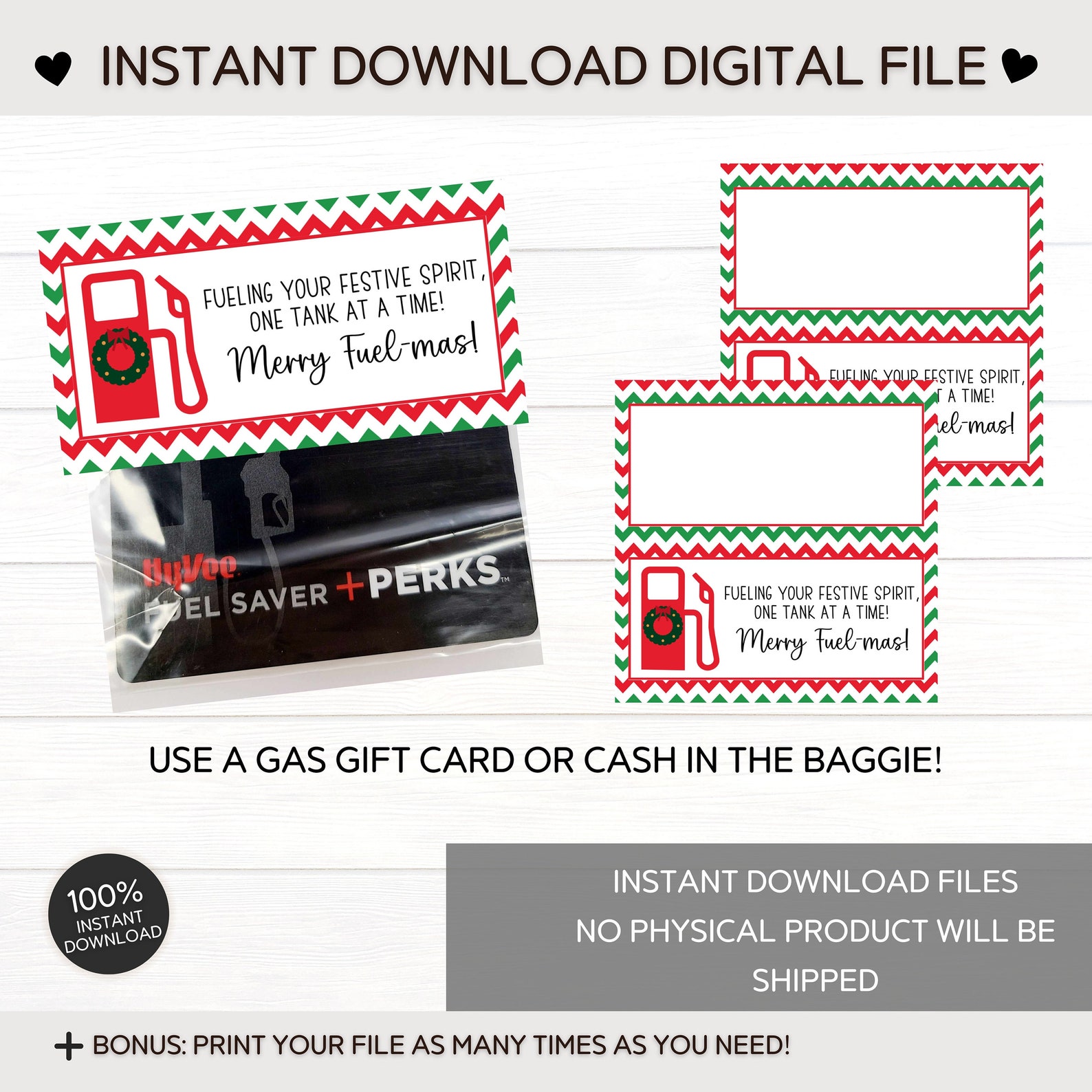 Gas Gift Card Christmas | Gas Money Gift Card Holder | White Elephant ...