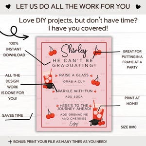 Graduation Party Shirley Temple Drink Bar Sign | DIY Ideas | Non ...