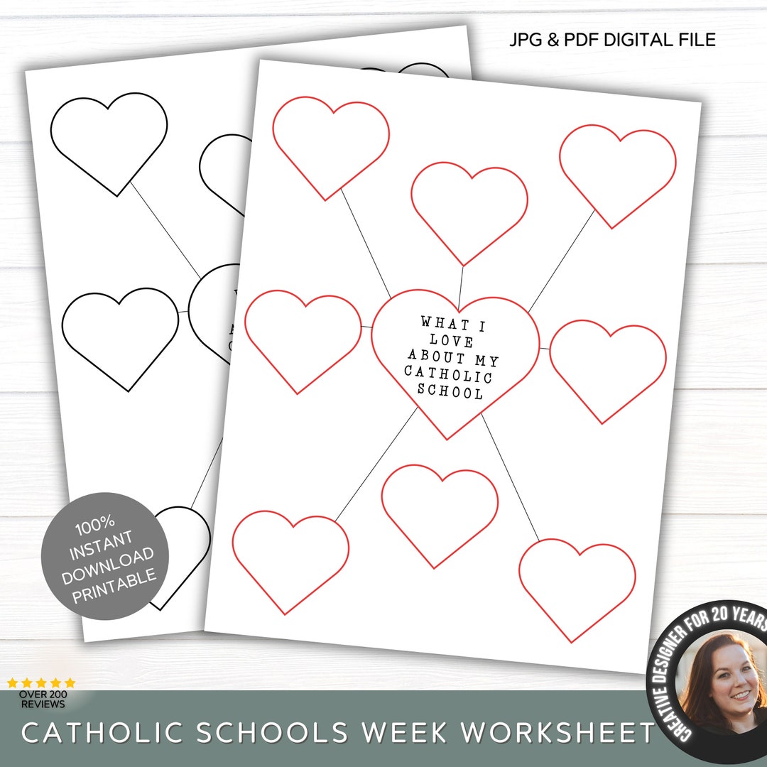 Catholic Schools Week Printable Worksheet | Catholic Education ...
