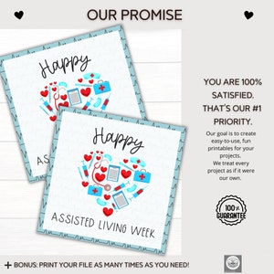 Assisted Living Week Printables | Happy Assisted Living Week Gift Tags ...