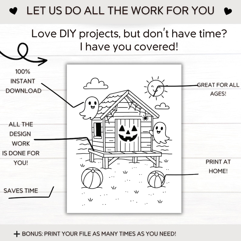 Happy Summerween Printable Coloring Pages | Kids Halloween Spooky ...