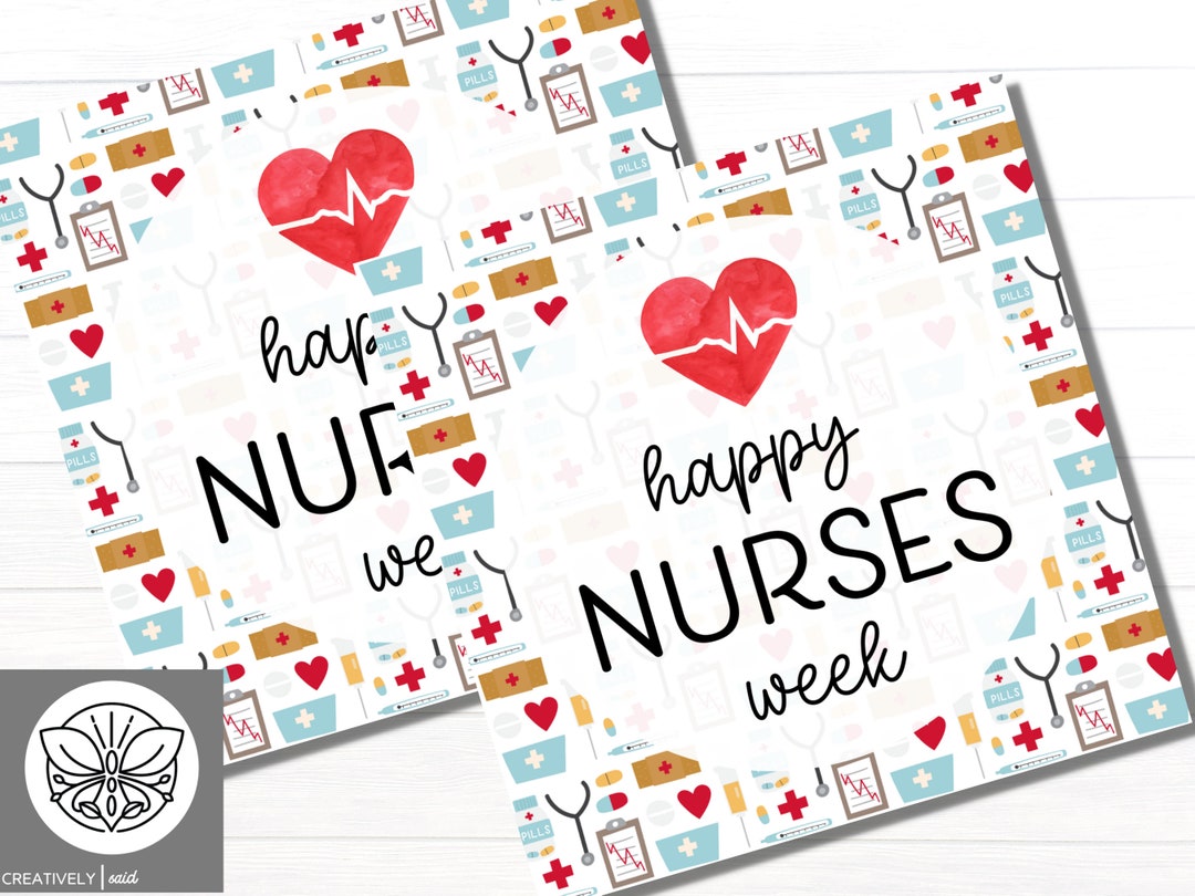 Nurses Week Gifts Printable Tag | Nurses Week 2023 Gifts Bulk | Nurse ...