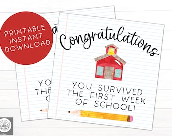 First Week of School Tag - Etsy