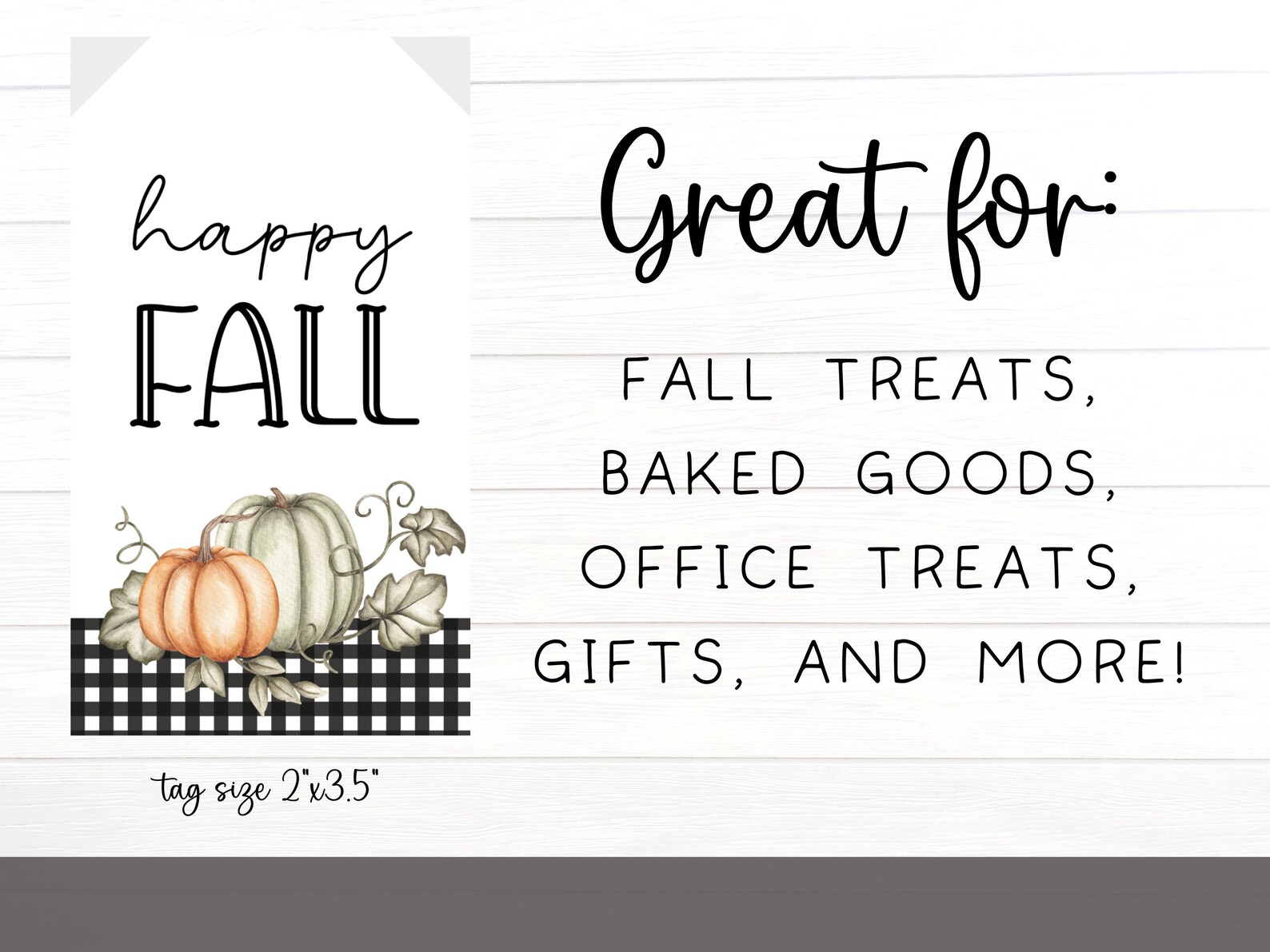 Happy Fall Gift Tags autumn Treat Tag Fall Treat Bag Fall - Etsy