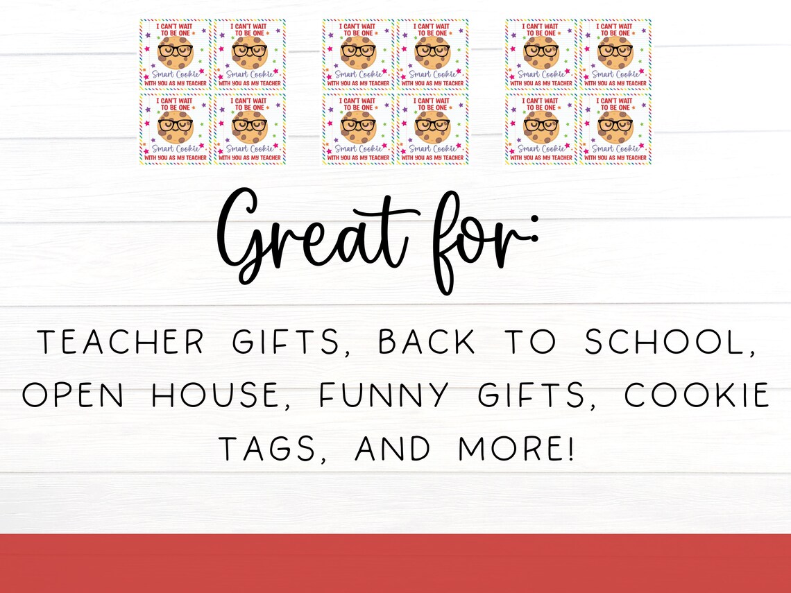 Printable Back to School Teacher Gift Tag | Printable First Day of ...