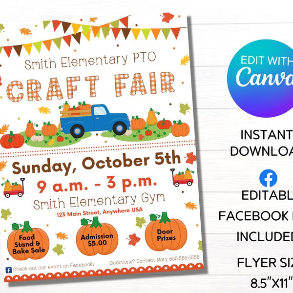 Craft Fair Flyer - Etsy