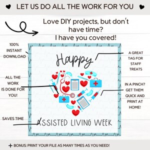 Assisted Living Week Printables | Happy Assisted Living Week Gift Tags ...