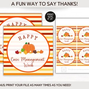 Case Worker Gifts | Case Managers Week Printable Gift Tags | Label ...