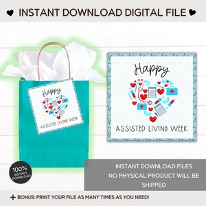 Assisted Living Week Printables | Happy Assisted Living Week Gift Tags ...