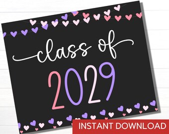 Class of 2029 Sign - Etsy