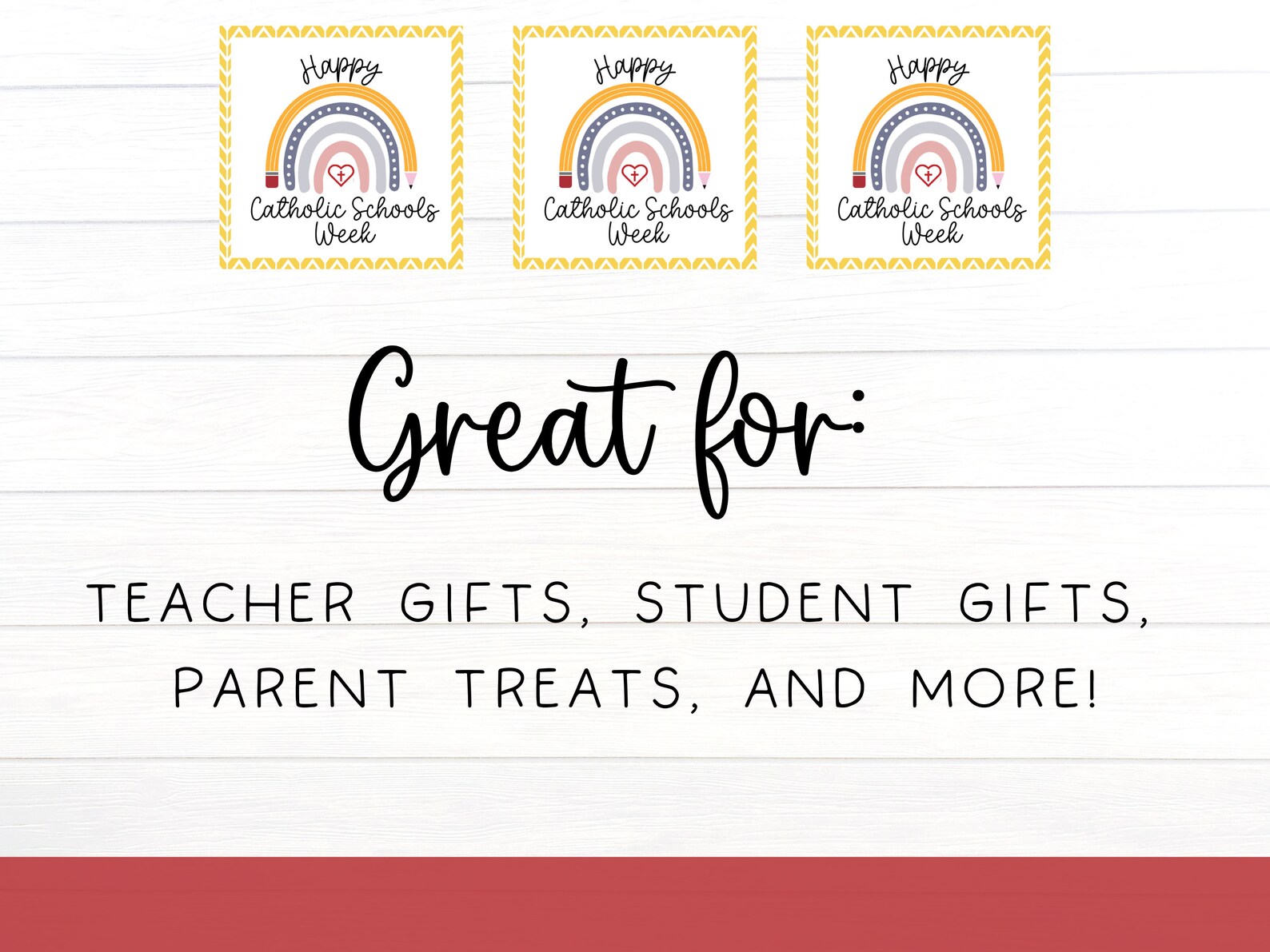 Catholic Schools Week Printable Gift Tags | Catholic Education ...