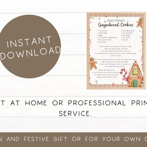 Gingerbread Cookies Recipes | Printable Gingerbread Cookie Recipe ...