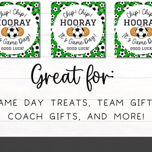 Printable Good Luck Soccer Tags | Soccer Coach Gift | Soccer Mom ...