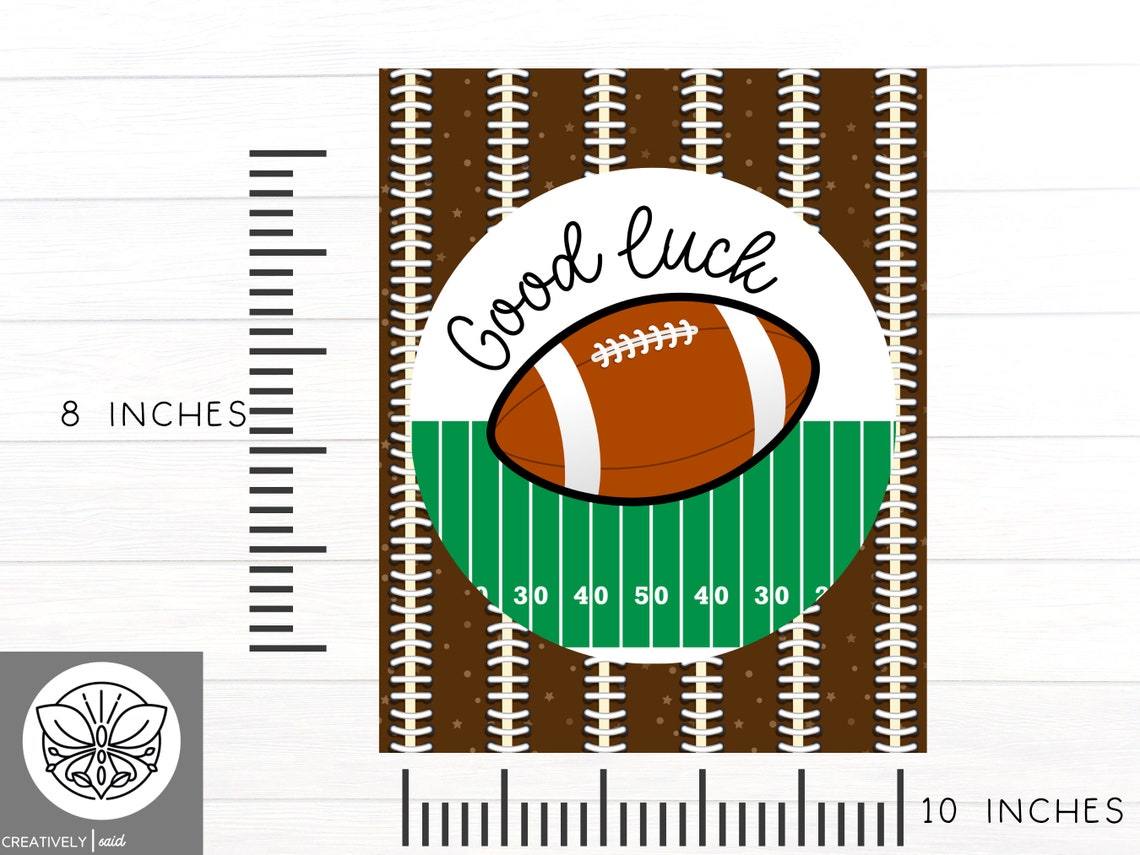 Football Good Luck Sign | Football Locker Sign | Football Coach Gift ...