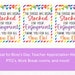 Staff Appreciation Fridge Has Been Stocked Sign Printable | Teacher ...