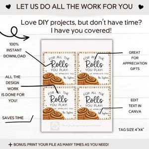 Editable Cinnamon Roll Gift | Teacher Nurse Staff Appreciation Gift ...