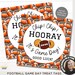 Football Good Luck Tags Printable Football Party Favor Football Coach ...