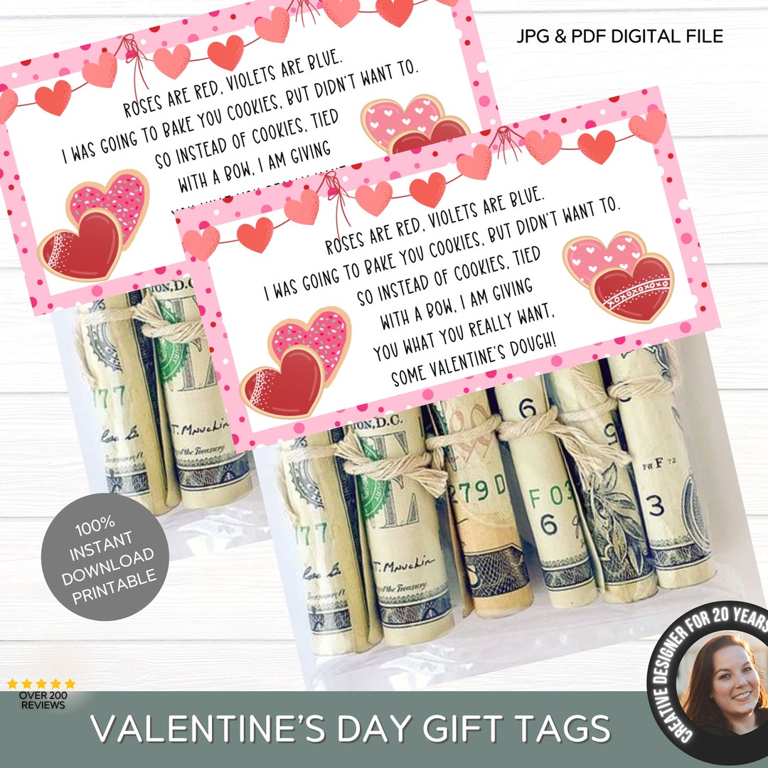 Valentine's Day Dough Money Gift Valentine's Money Holder DIY ...