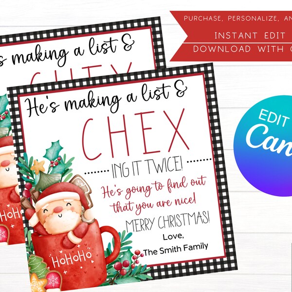 Chex Mix Tags - Etsy