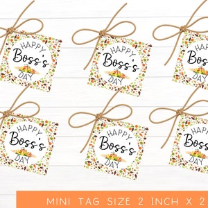 Happy Boss's Day Printables | Boss's Day Gift Tags | Gifts for Boss's ...