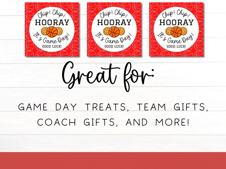 Basketball Good Luck Tags | Printable Basketball Party Favor ...