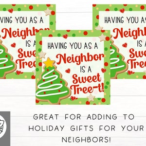 Gift Tag Printable Neighbors | Christmas Gifts for Neighbors ...