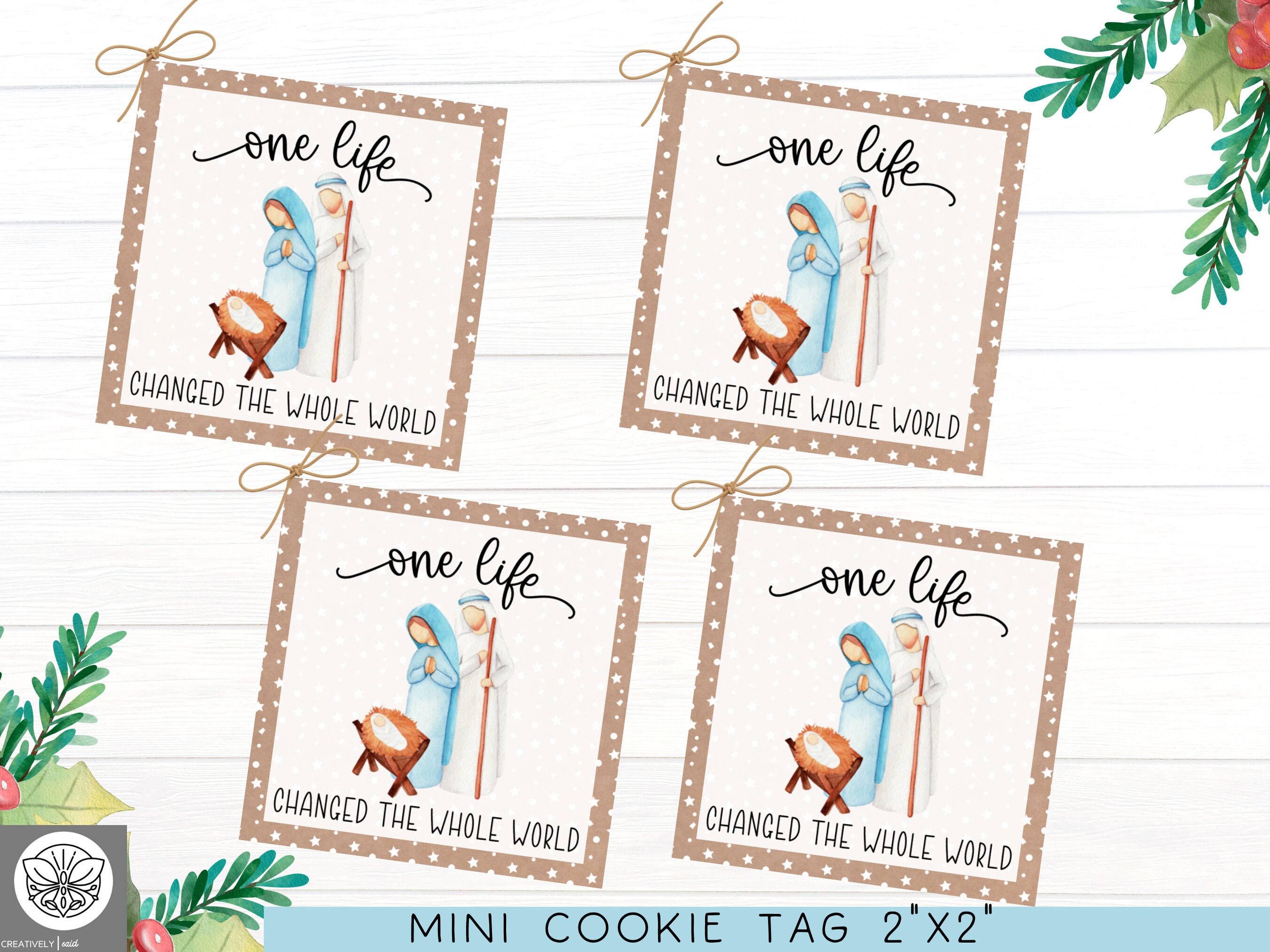 Religious Nativity Tag | Religious Gifts Tags | Religious Christmas ...