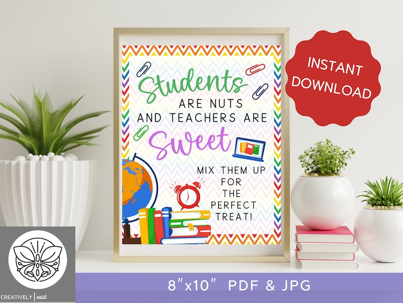 Printable Trail Mix Sign Teacher Appreciation Sign Teacher - Etsy