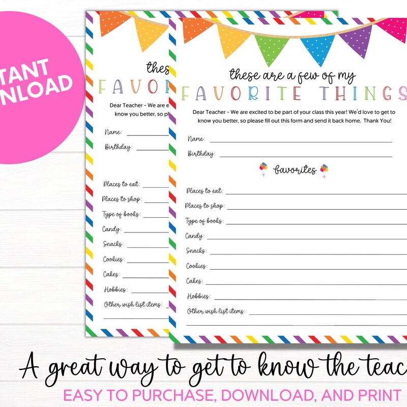 Teacher Favorite Things - Etsy