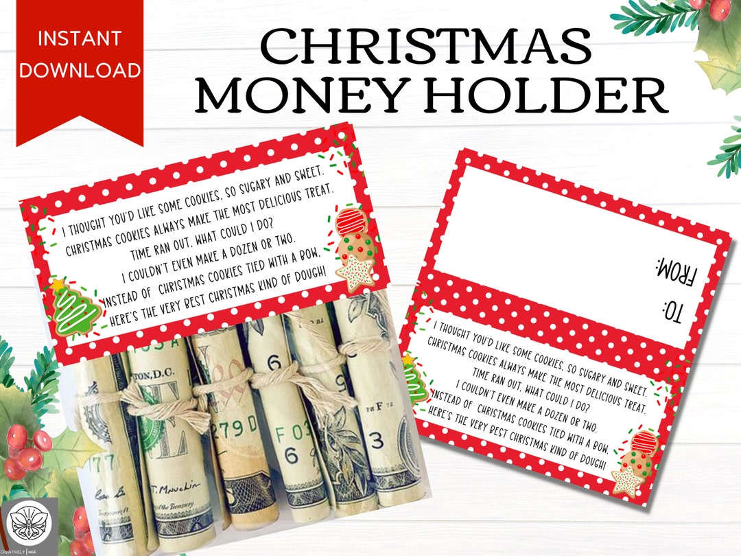 Christmas Money Holder | Money Holder Cards | Christmas Money Gift ...