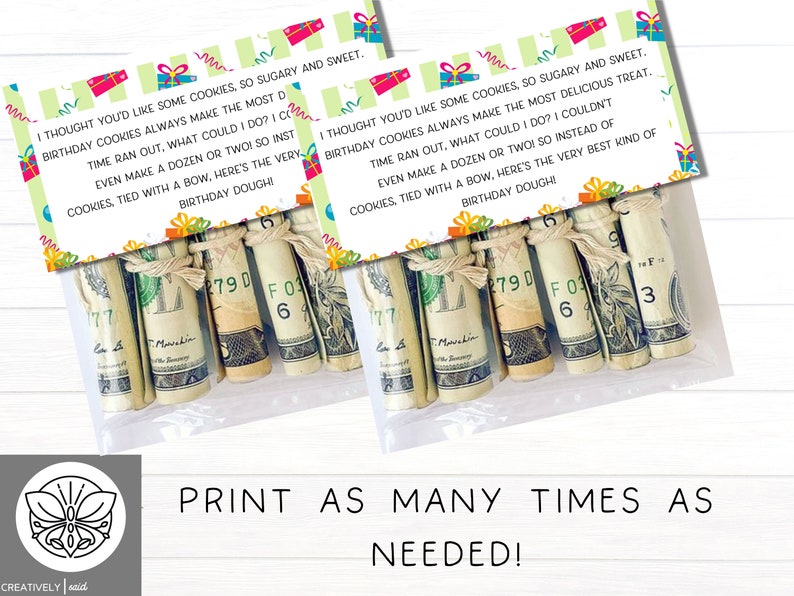 Birthday Money Envelopes Birthday Money Gift Printable - Etsy