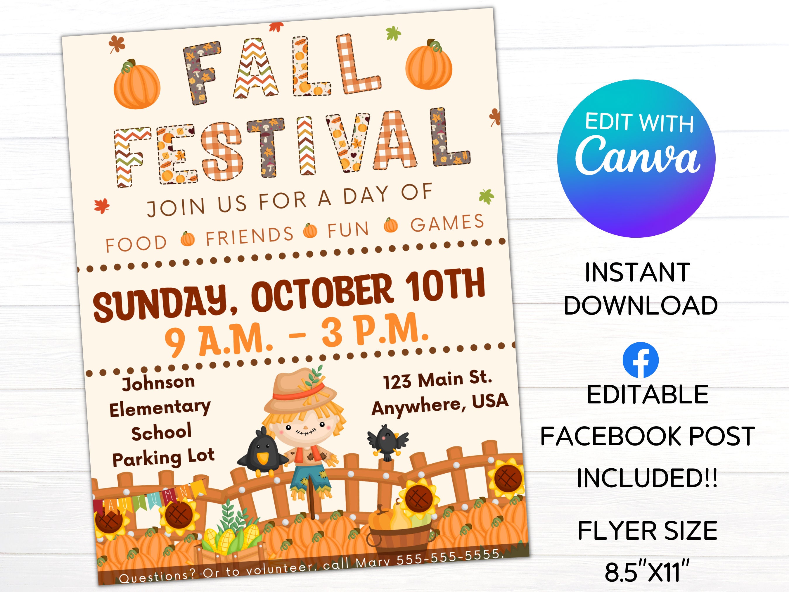 Church Fall Festival Flyer Templates