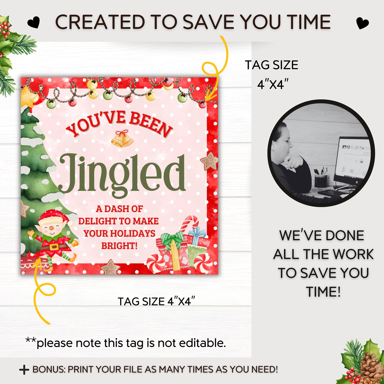 You've Been Jingled Printable Gift Tags | Christmas Gifts for Neighbors ...