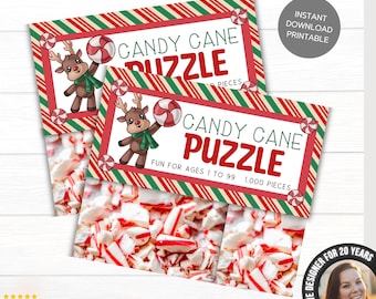 Candy Cane Puzzles - Beginner & Expert -merry Christmas Hilarious GAG ...