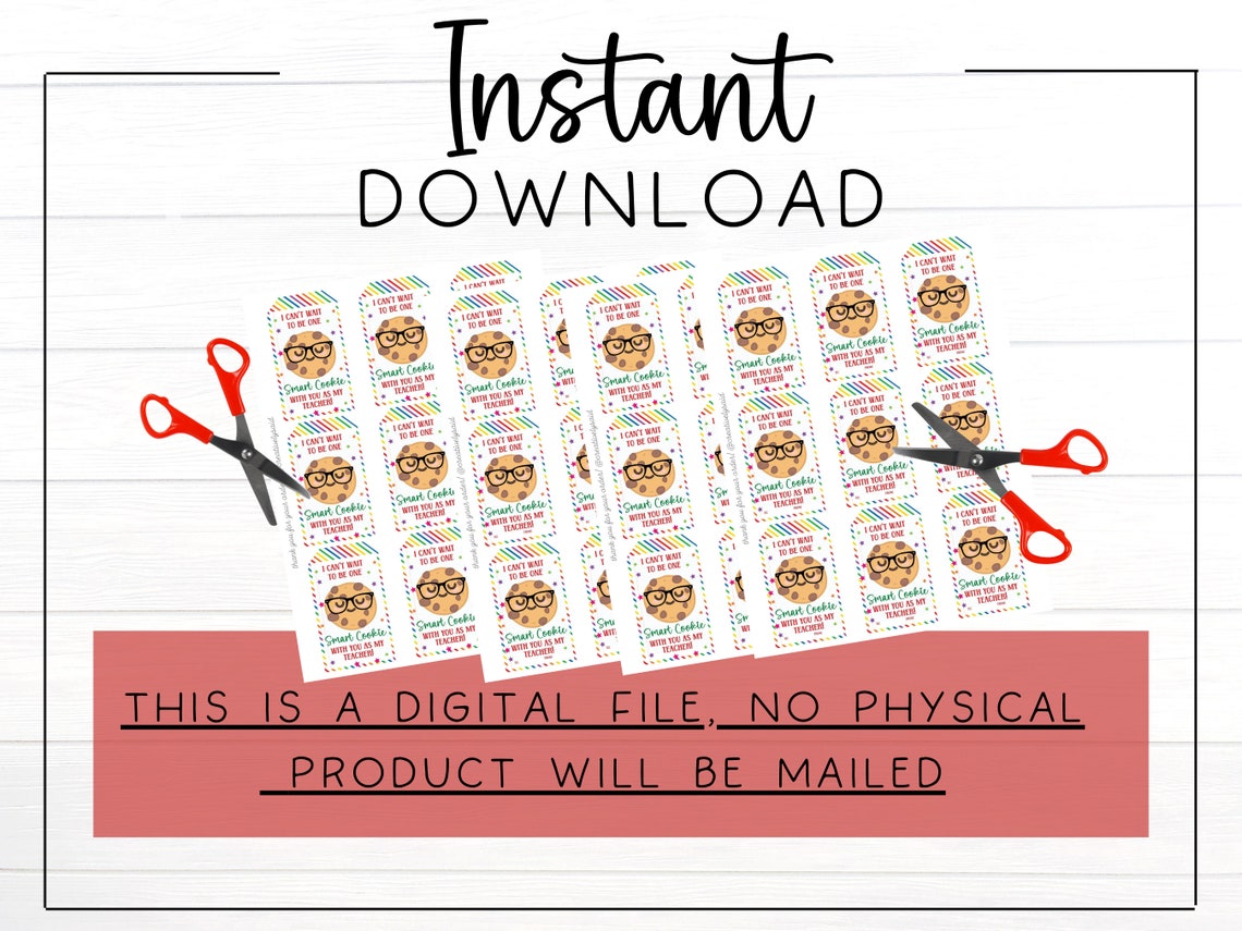 Printable Back to School Teacher Gift Tag First Day of - Etsy