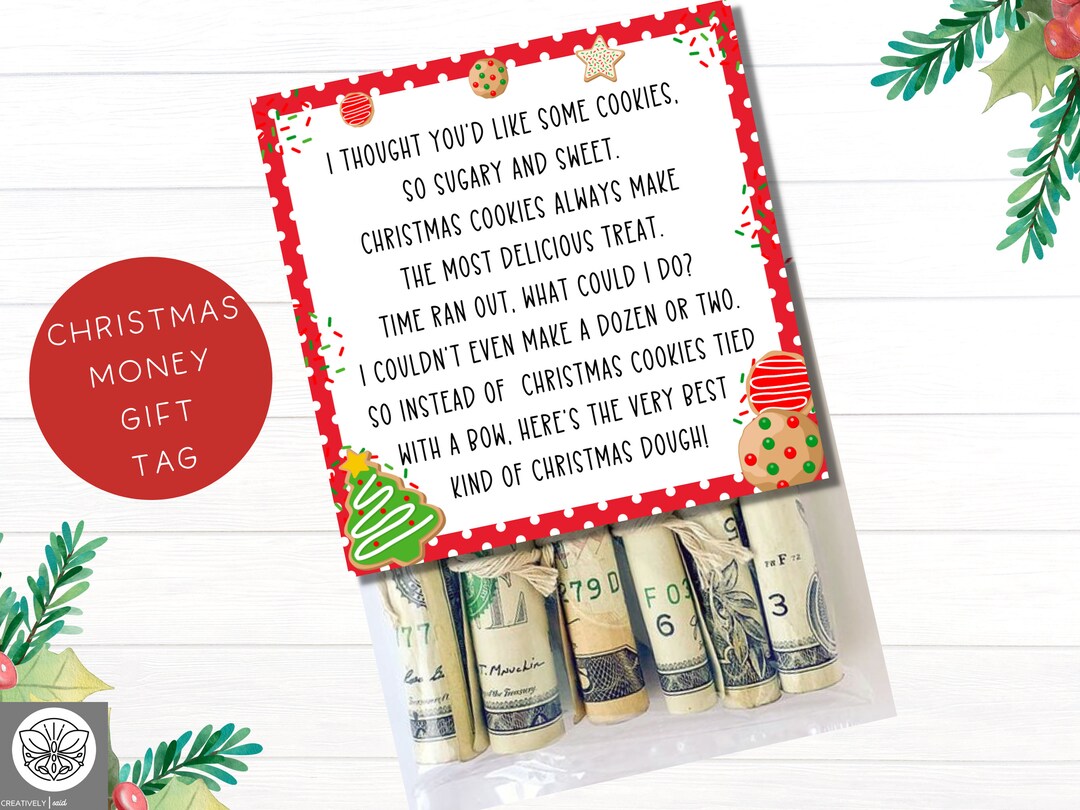 Holiday Dough Treat Bags | Christmas Dough Treat Bag Toppers | Money ...