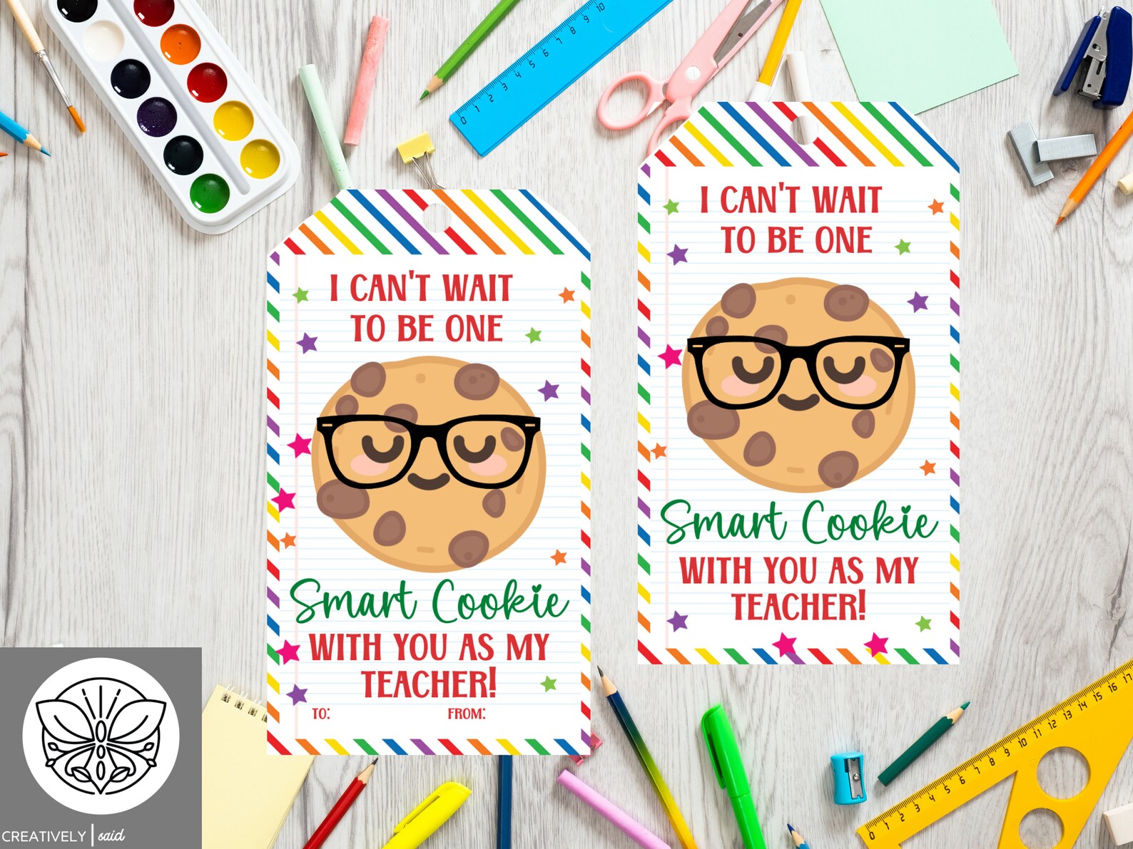 Printable Back to School Teacher Gift Tag First Day of - Etsy