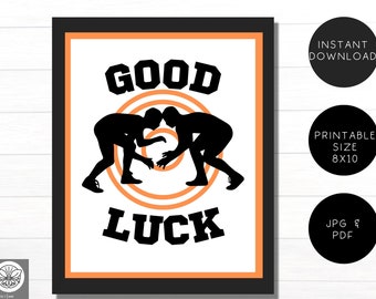 Good Luck Wrestling - Etsy