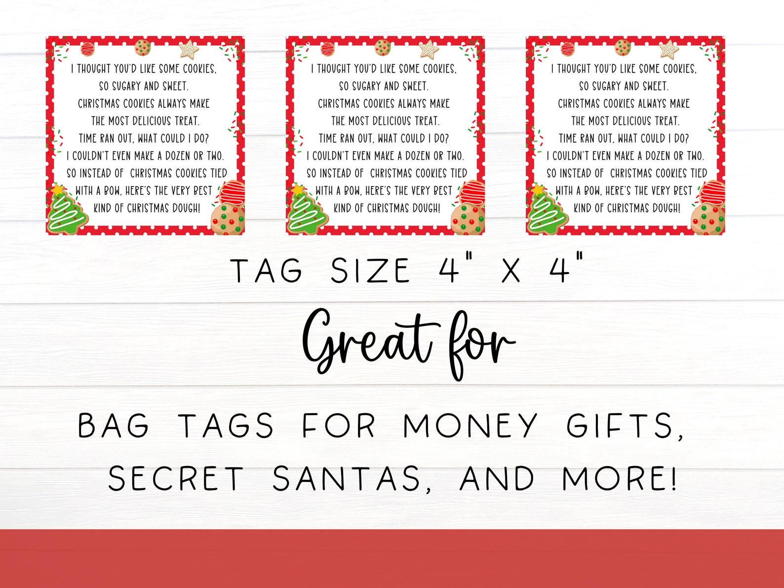 Holiday Dough Treat Bags Christmas Dough Treat Bag Toppers - Etsy